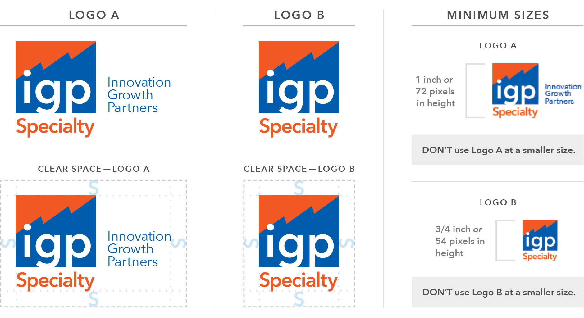 IGP Specialty Brand Guidelines—Logo and Branding Bar